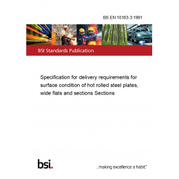 BS EN 10163-3:1991 Specification for delivery requirements for surface ...