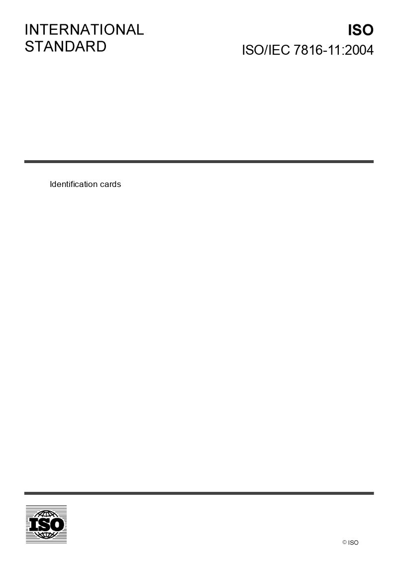 ISO/IEC 7816-11:2004