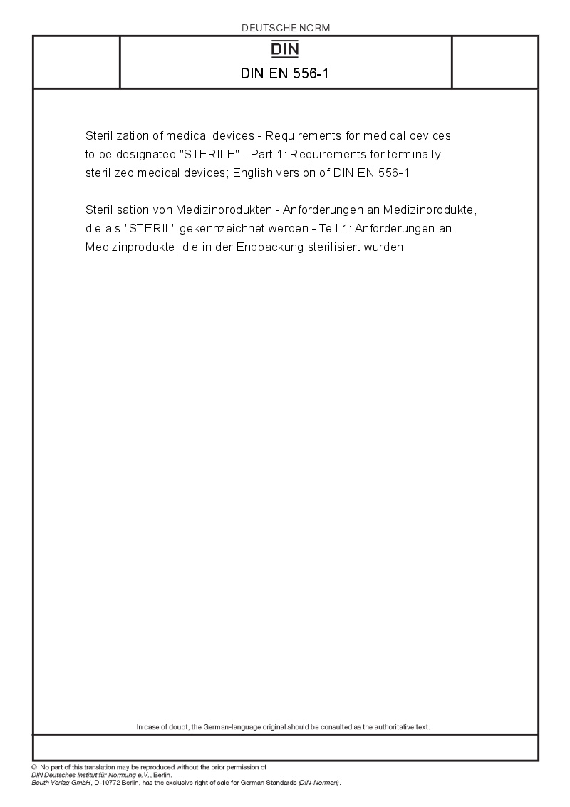 DIN EN 556-1