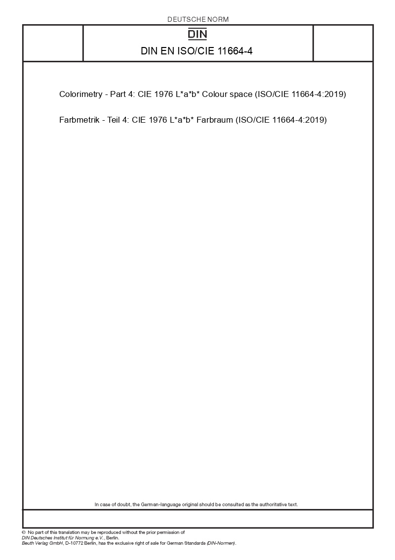 DIN EN ISO/CIE 11664-4