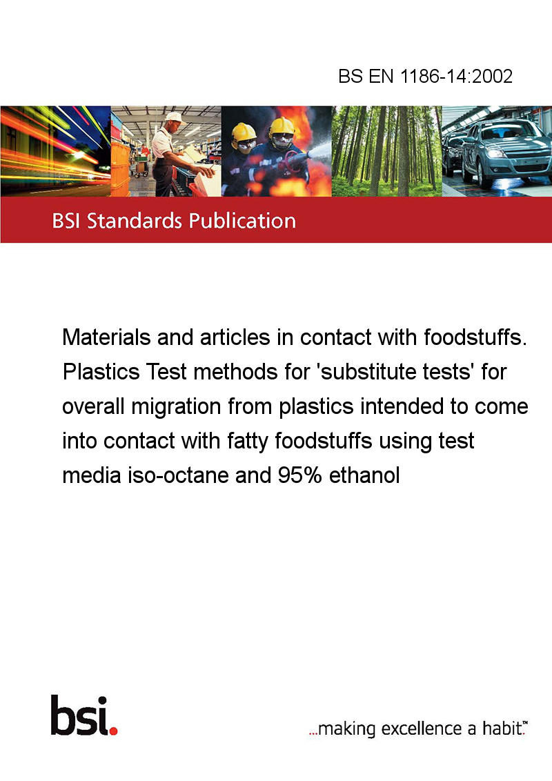BS EN 1186-14:2002 Materials and articles in contact with foodstuffs ...