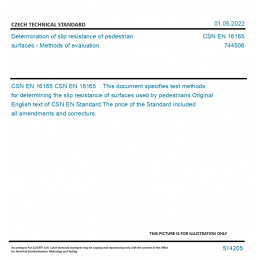 CSN EN 16165 - Determination of slip resistance of pedestrian surfaces ...