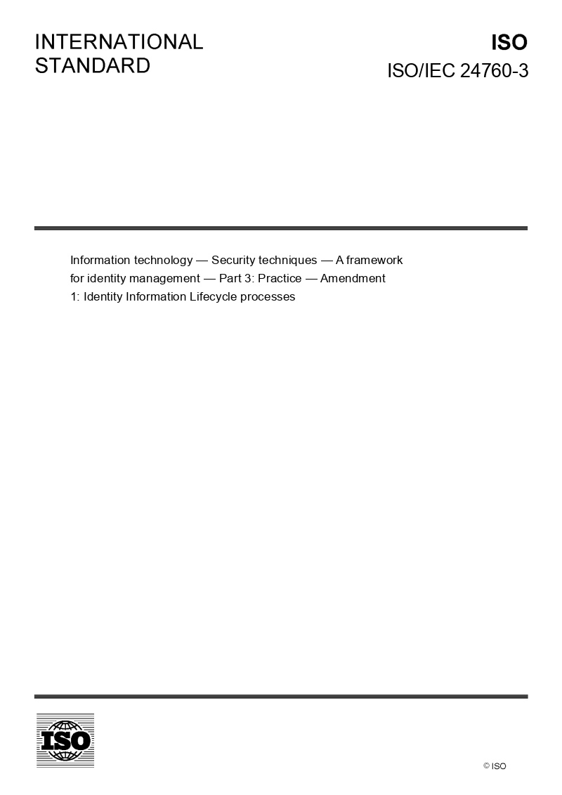 ISO/IEC 24760-3:2016/Amd 1:2023