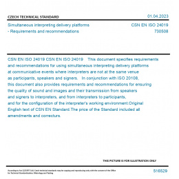 CSN EN ISO 24019 - Simultaneous interpreting delivery platforms ...
