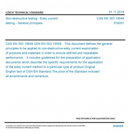 CSN EN ISO 15549 - Non-destructive testing - Eddy current testing ...