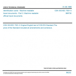 CSN ISO/IEC 7501-3 - Identification cards - Machine readable travel ...