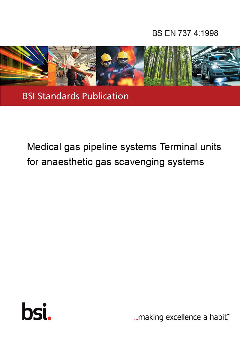 BS EN 737-4:1998 Medical gas pipeline systems Terminal units for ...