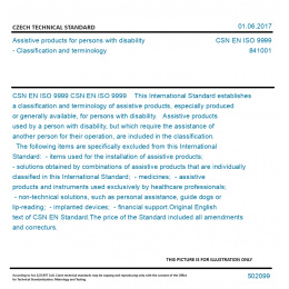 CSN EN ISO 9999 - Assistive products for persons with disability ...