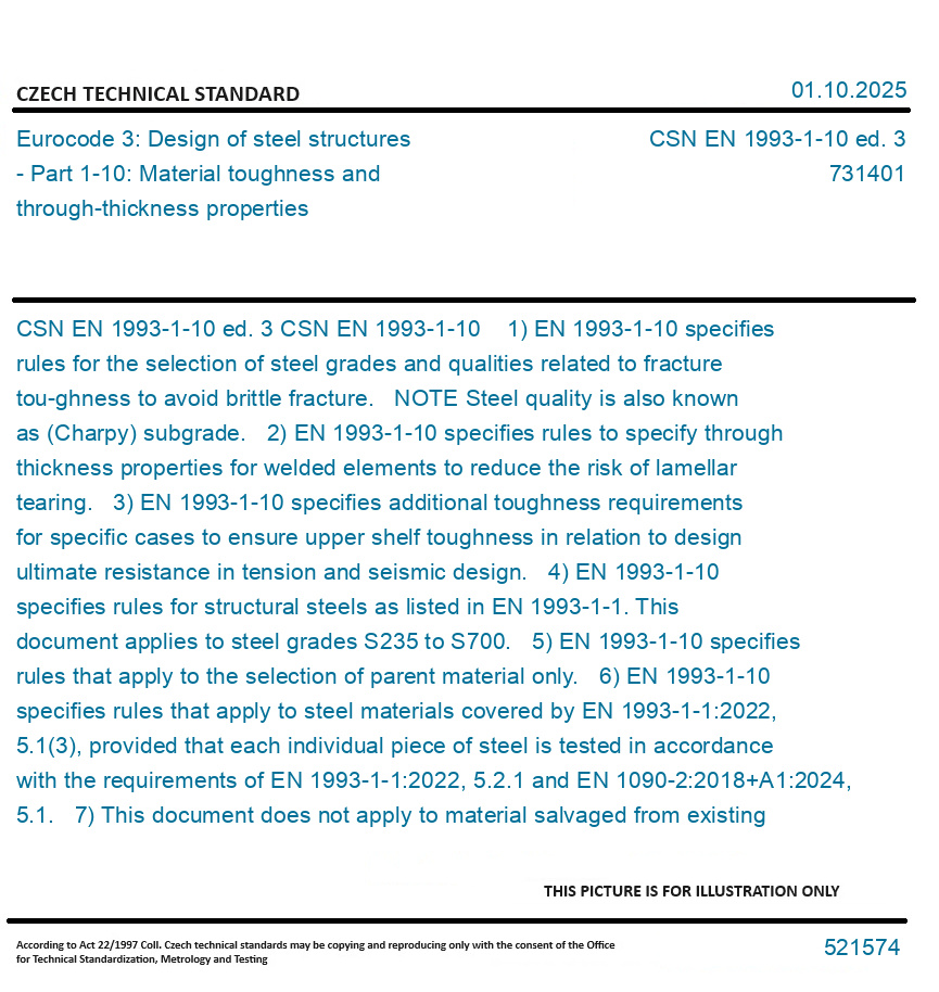CSN EN 1993-1-10 ed. 3 - Eurocode 3: Design of steel structures - Part ...