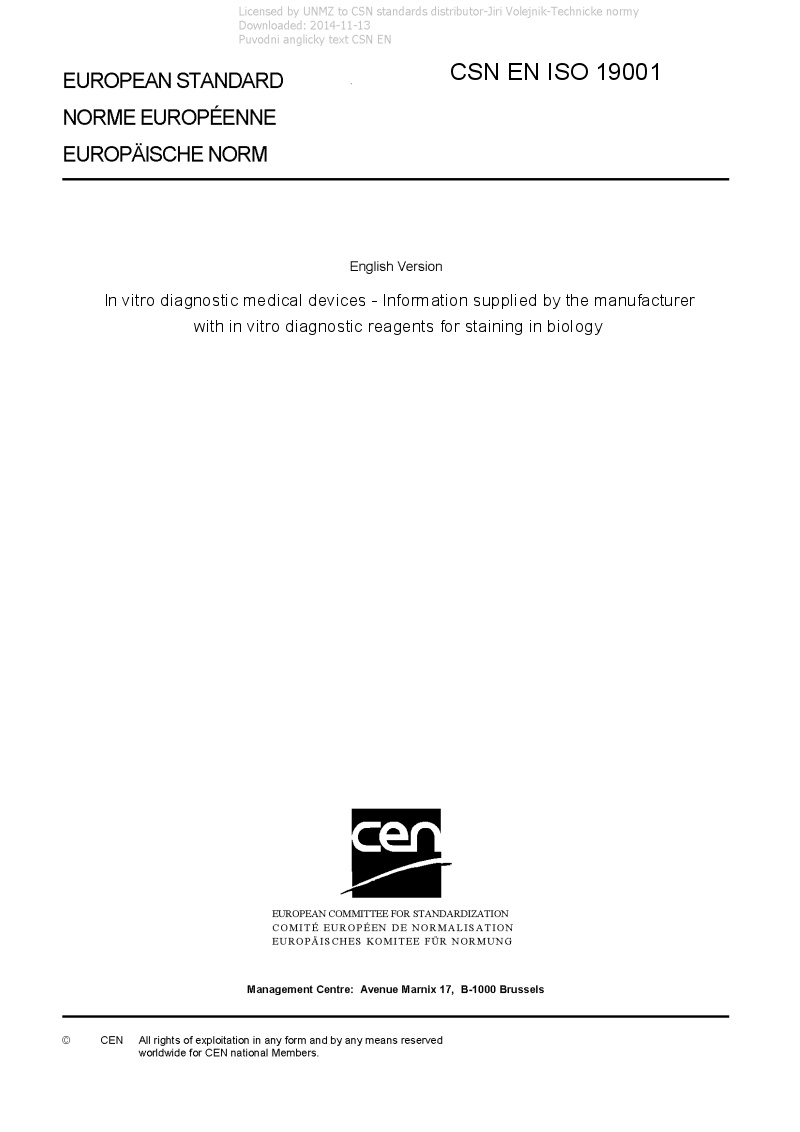 EN ISO 19001 EN ISO 19001