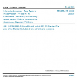 CSN ISO/IEC 9805-2 - Information technology - Open Systems Interconnection - Protocol for the ...