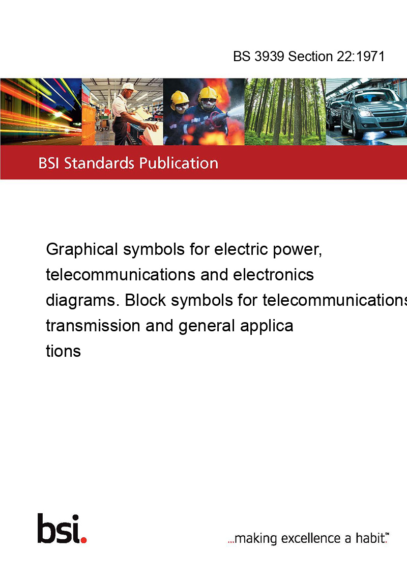 BS 3939 Section 22:1971 Graphical symbols for electric power ...