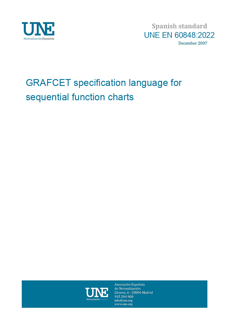 UNE EN 60848:2022 GRAFCET specification language for sequential ...