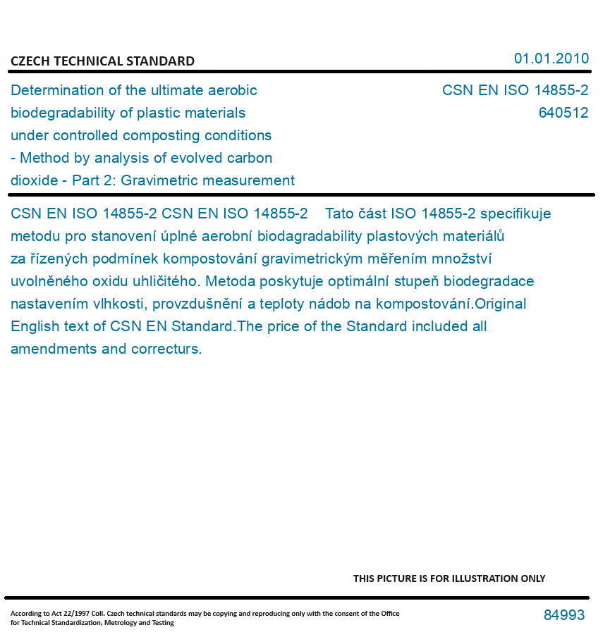 CSN EN ISO 14855-2 - Determination of the ultimate aerobic ...