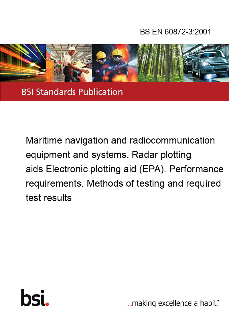 BS EN 60872-3:2001 Maritime navigation and radiocommunication equipment ...
