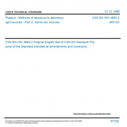 CSN EN ISO 4892-2 - Plastics - Methods of exposure to laboratory light ...
