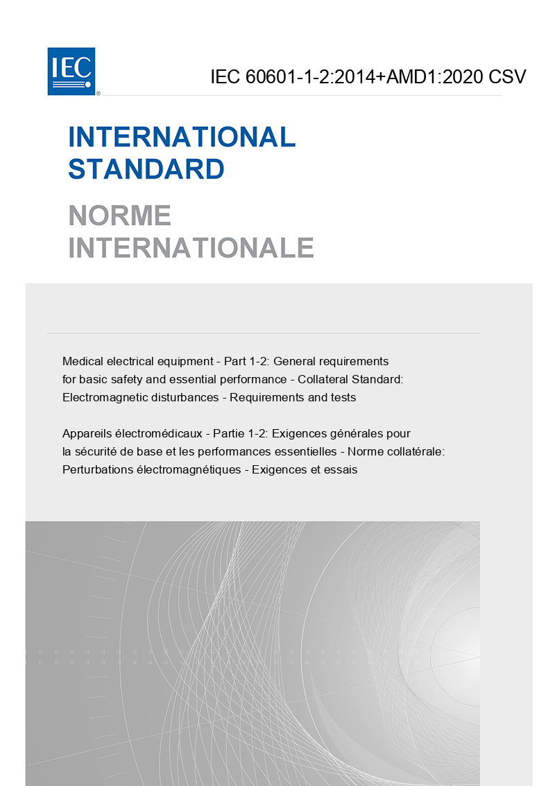 IEC 60601-1-2:2014+AMD1:2020 CSV