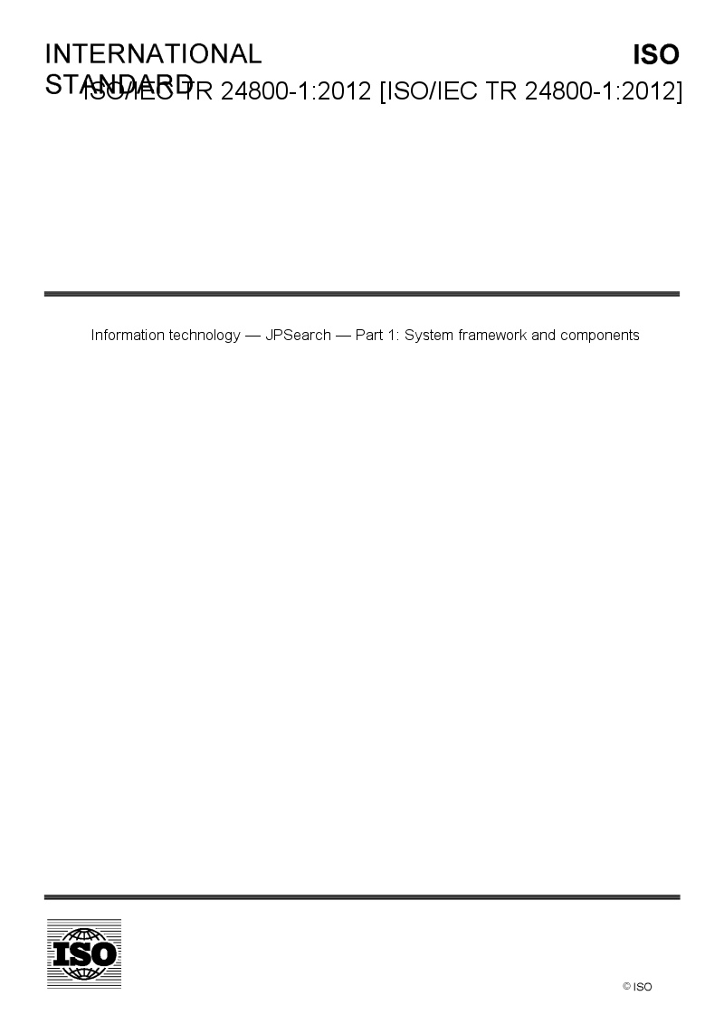 ISO/IEC TR 24800-1:2012