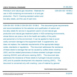 CSN EN ISO 15156-2 - Petroleum and natural gas industries - Materials ...