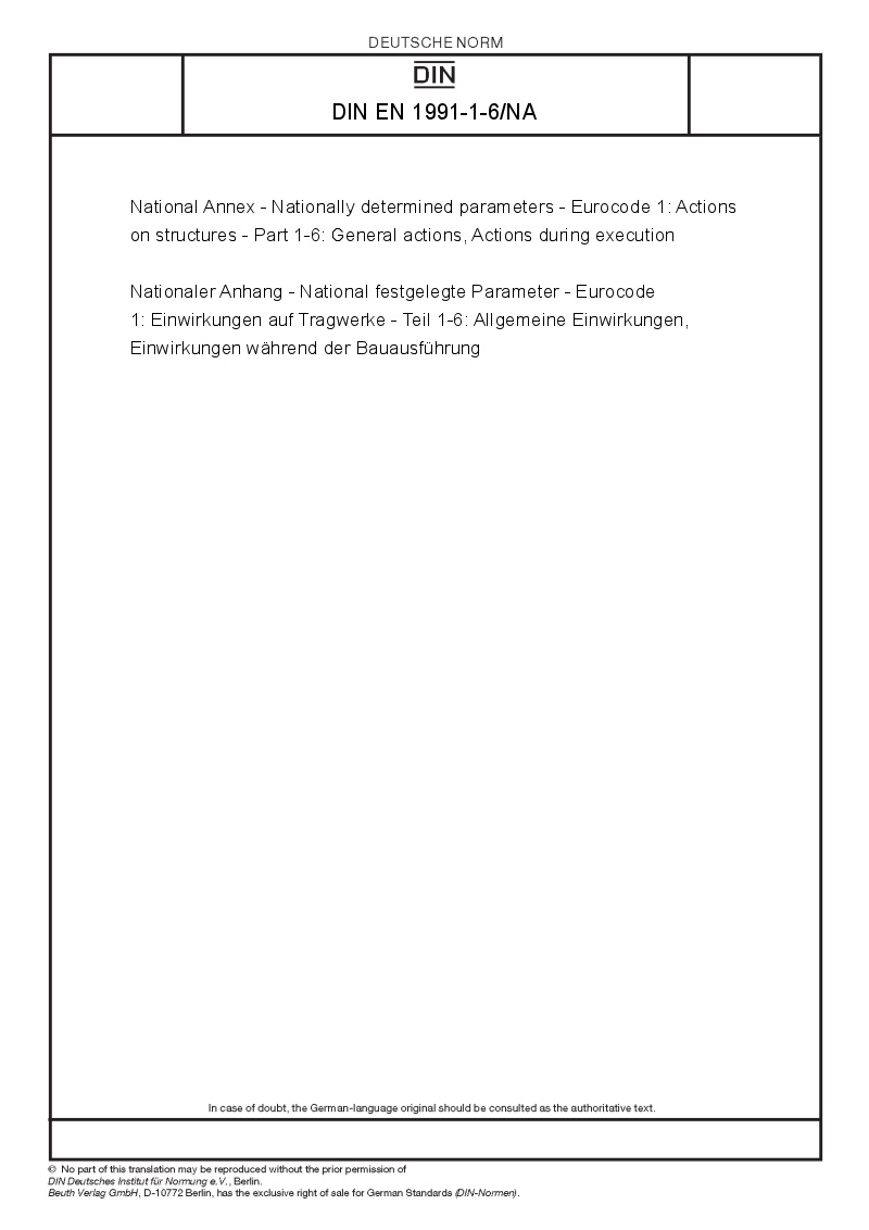 DIN EN 1991-1-6/NA