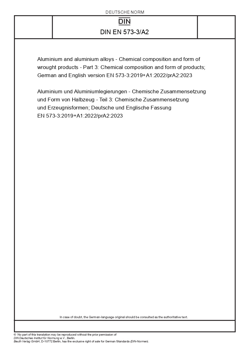 DIN EN 573-3/A2