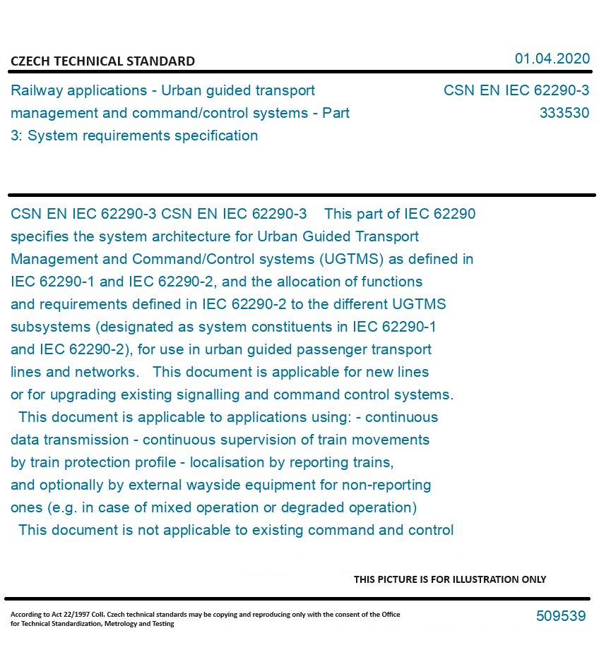 CSN EN IEC 62290-3 - Railway applications - Urban guided transport ...