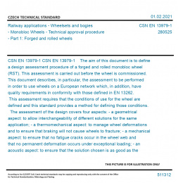 CSN EN 13979-1 - Railway applications - Wheelsets and bogies - Monobloc ...