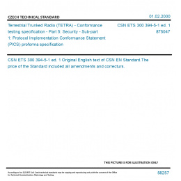 CSN ETS 300 394-5-1 ed. 1 - Terrestrial Trunked Radio (TETRA ...