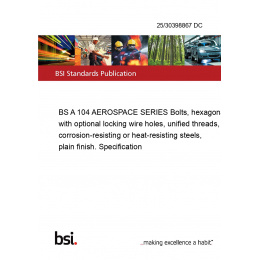 25/30398867 DC BS A 104:2025. Aerospace Series. Bolts, hexagonal heads ...