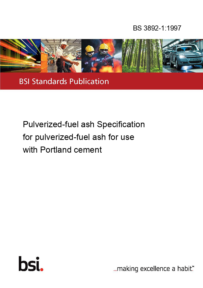 BS 3892-1:1997 Pulverized-fuel ash Specification for pulverized-fuel ...