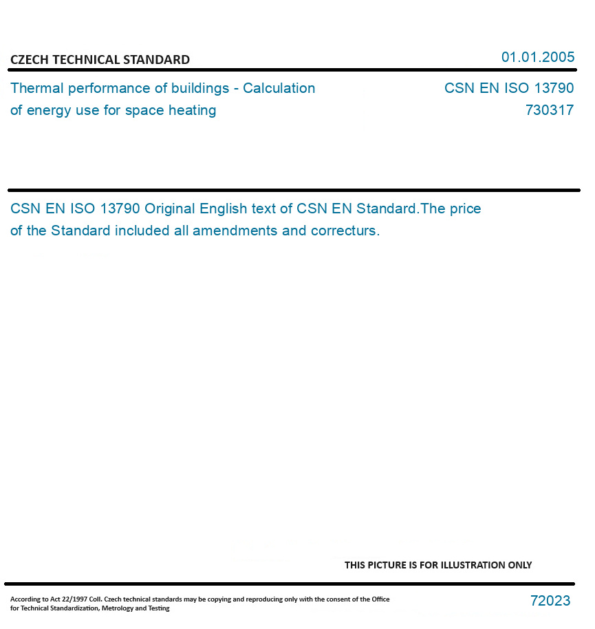 CSN EN ISO 13790 - Thermal performance of buildings - Calculation of ...