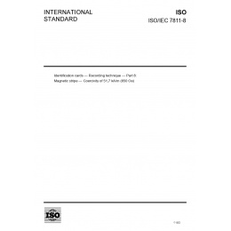 ISO/IEC 7811-8 - European Standards