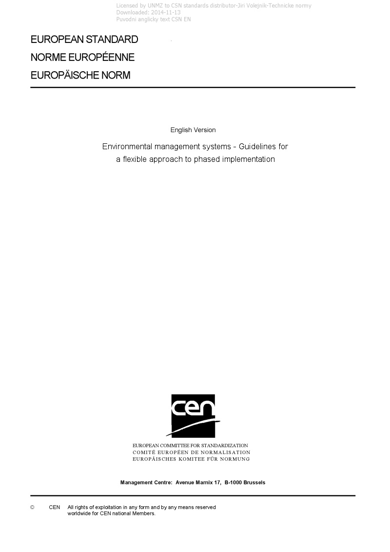 EN ISO 14005 - European Standards