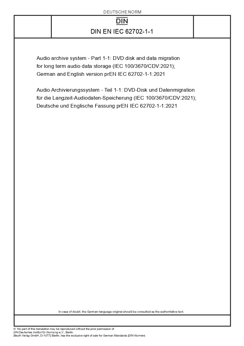 DIN EN IEC 62702-1-1