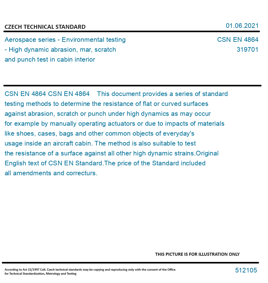 CSN EN 4864 - Aerospace series - Environmental testing - High dynamic ...