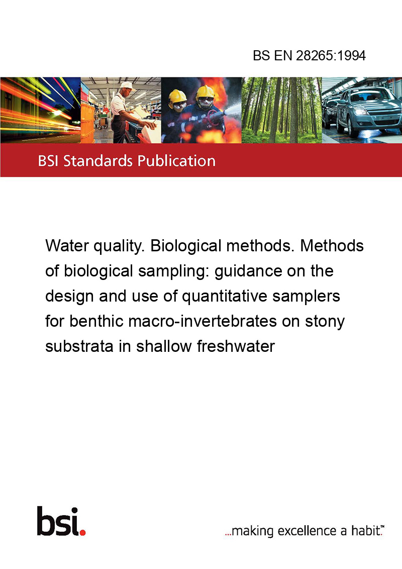 BS EN 28265:1994 Water quality. Biological methods. Methods of ...