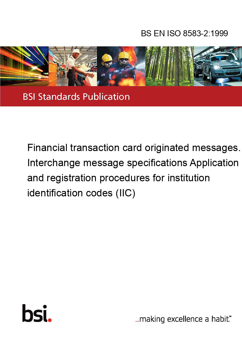 BS EN ISO 8583-2:1999 Financial transaction card originated messages ...