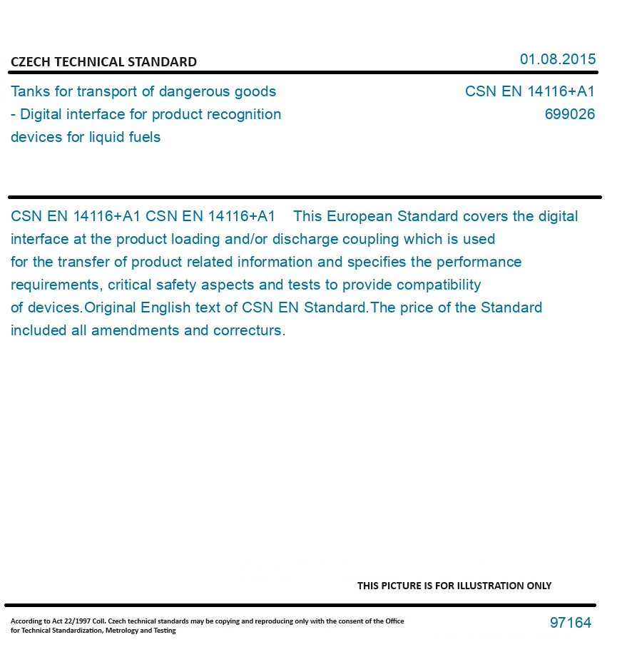 CSN EN 14116+A1 - Tanks for transport of dangerous goods - Digital ...