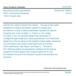 CSN EN ISO 14405-3 - Geometrical product specifications (GPS) - Dimensional tolerancing - Part 3 ...