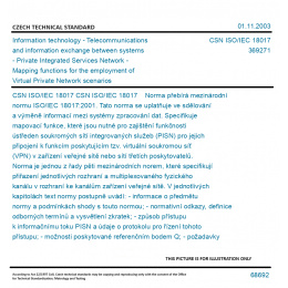 CSN ISO/IEC 18017 - Information technology - Telecommunications and ...