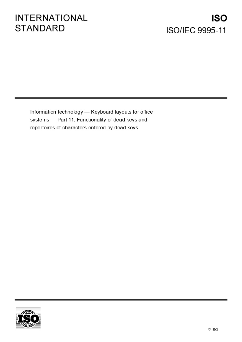 ISO/IEC 9995-11:2015