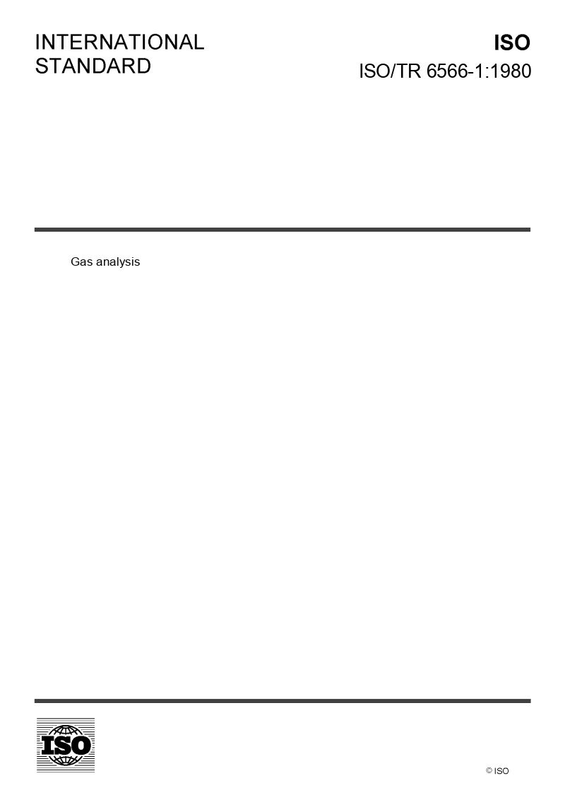 ISO/TR 6566-1:1980