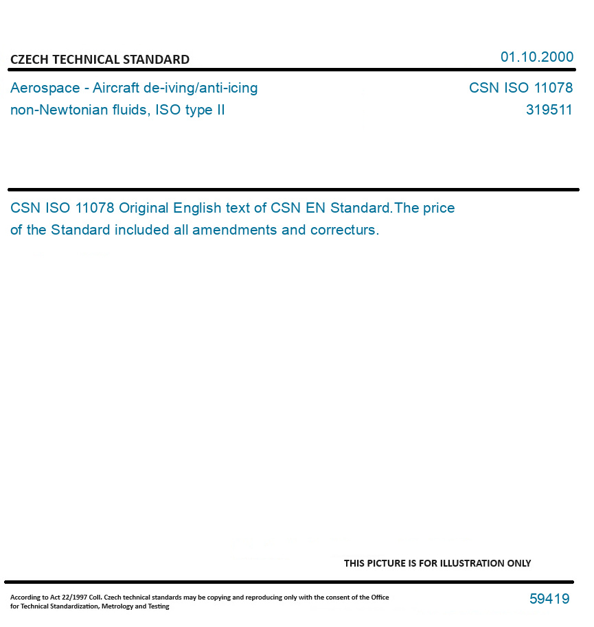 CSN ISO 11078 - Aerospace - Aircraft de-iving/anti-icing non-Newtonian ...