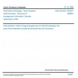 CSN ISO/IEC 10165-7 - Information technology - Open Systems Interconnection - Structure of ...