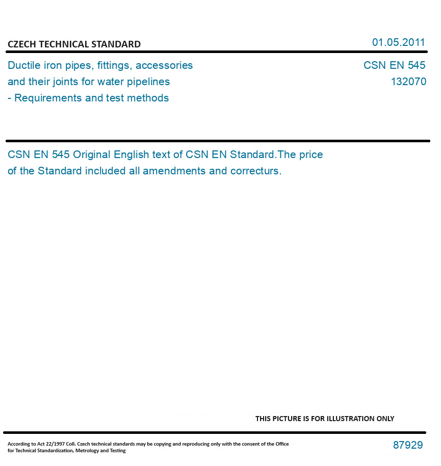 CSN EN 545 - Ductile iron pipes, fittings, accessories and their joints ...