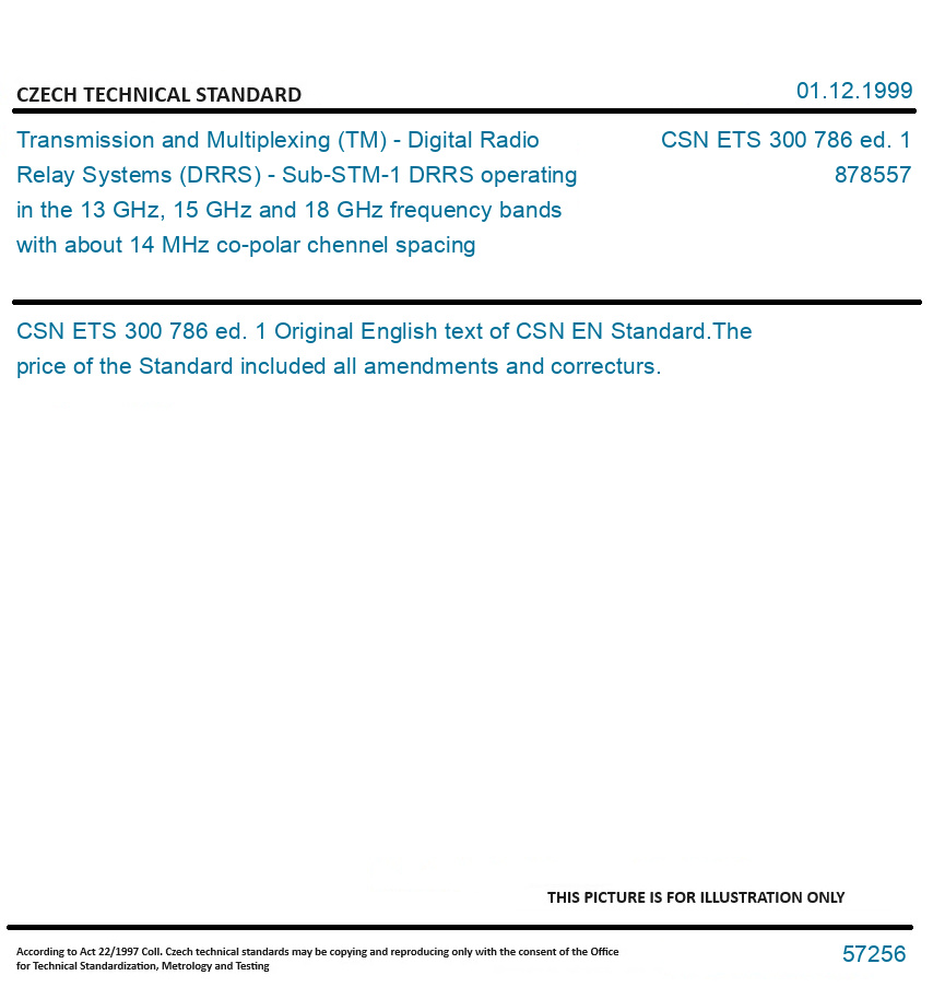 CSN ETS 300 786 ed. 1 - Transmission and Multiplexing (TM) - Digital ...