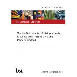 BS EN ISO 12945-1:2020 Textiles. Determination of fabric propensity to ...