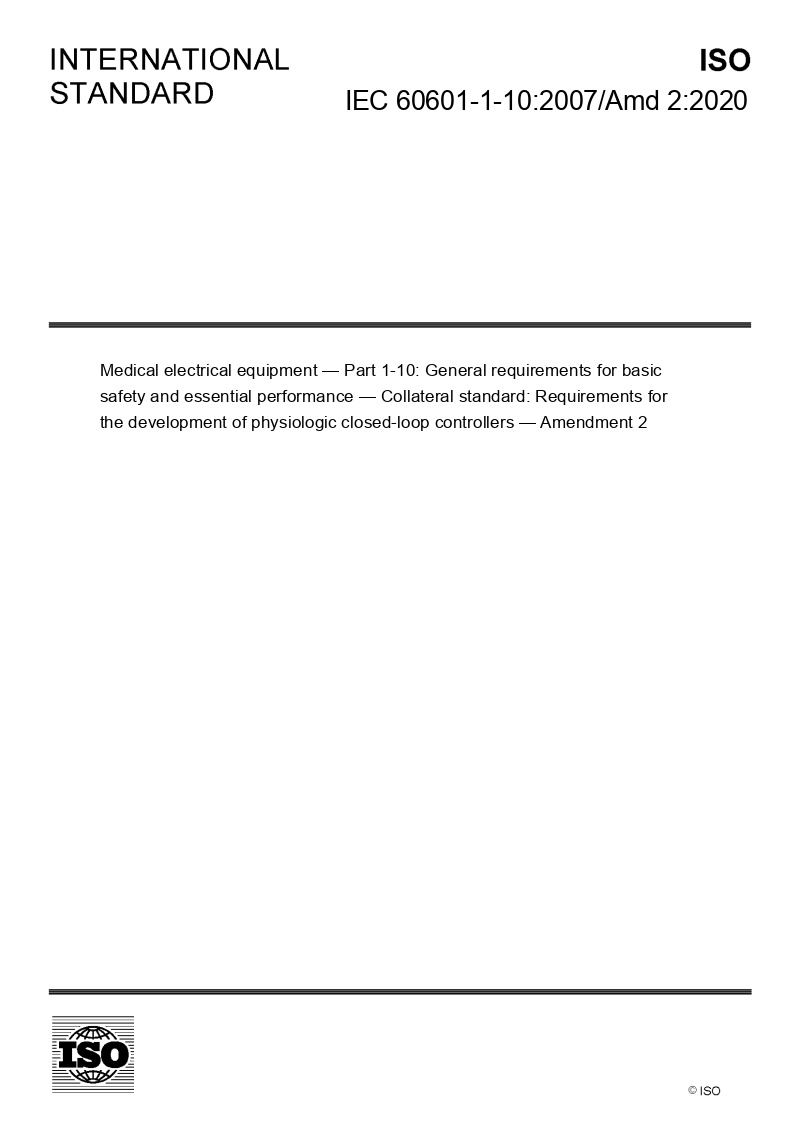 IEC 60601-1-10:2007/Amd 2:2020