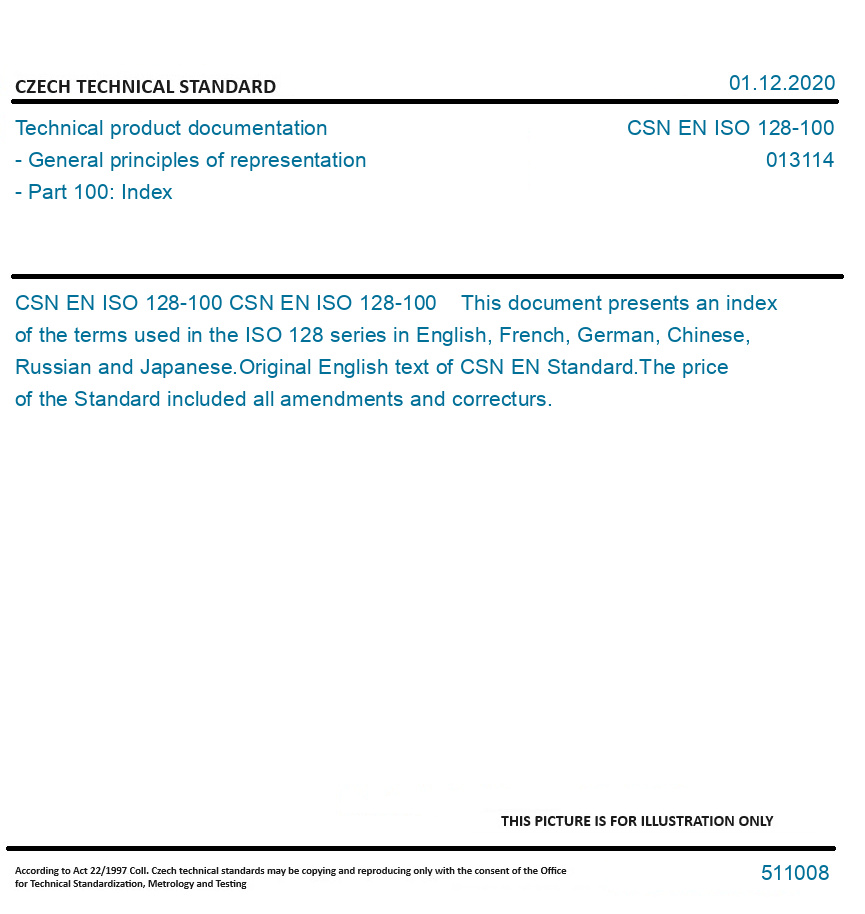 CSN EN ISO 128-100 - Technical product documentation - General ... CSN EN ISO 128-100 - Technical product documentation - General ...