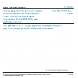 CSN ETS 300 777-2 ed. 1 - Terminal Equipment (TE) - End-to-end ...